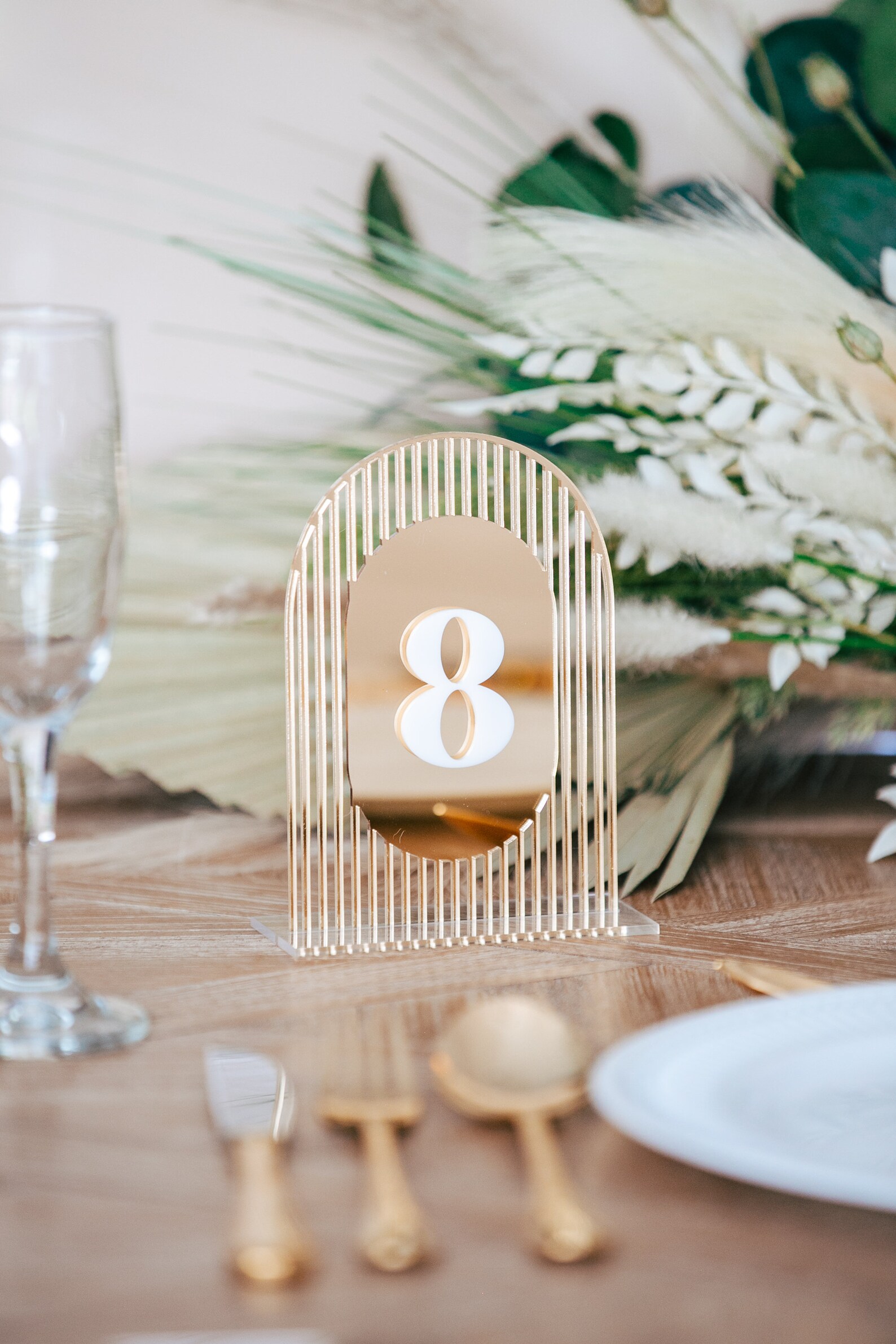 Wedding Midcentury Arch Table Numbers Wedding Modern Party - Etsy