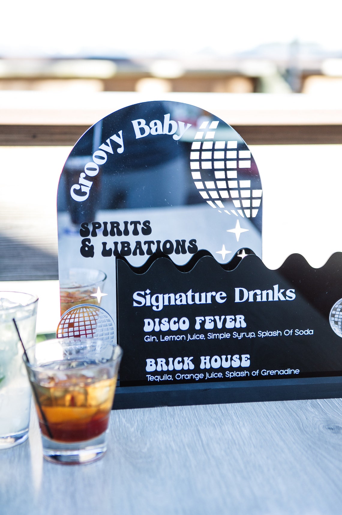 Drink Sign Wedding Party Signature Cocktail Sign for Party Bar Sign ...