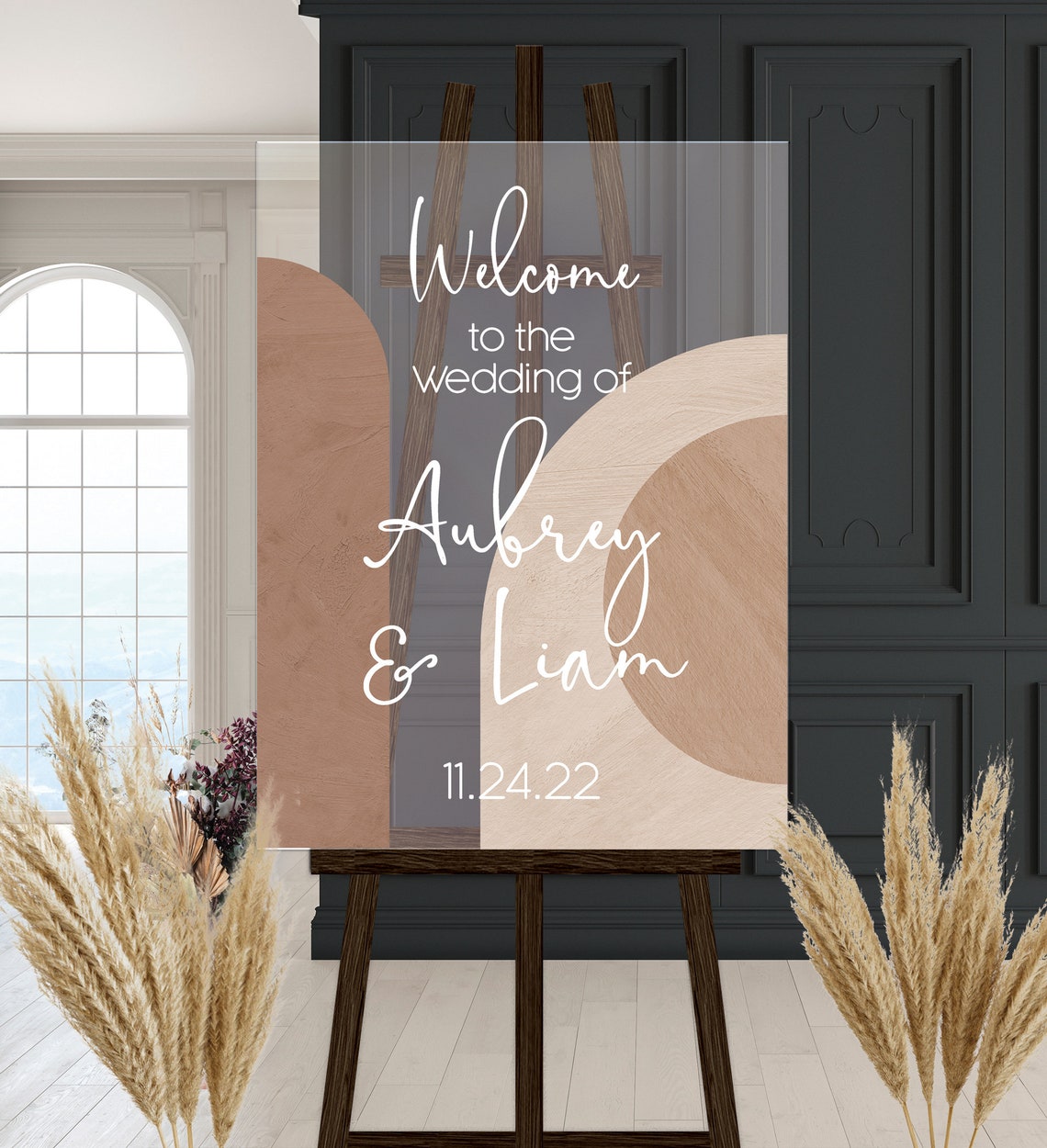 Wedding Sign Bundle Clear Acrylic Modern Boho Wedding Signs - Etsy