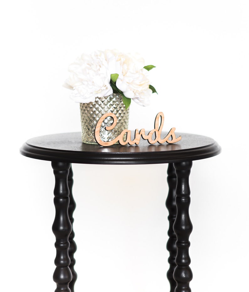 Wedding Cards Sign for Card and Gift Table Wooden Cutout or - Etsy