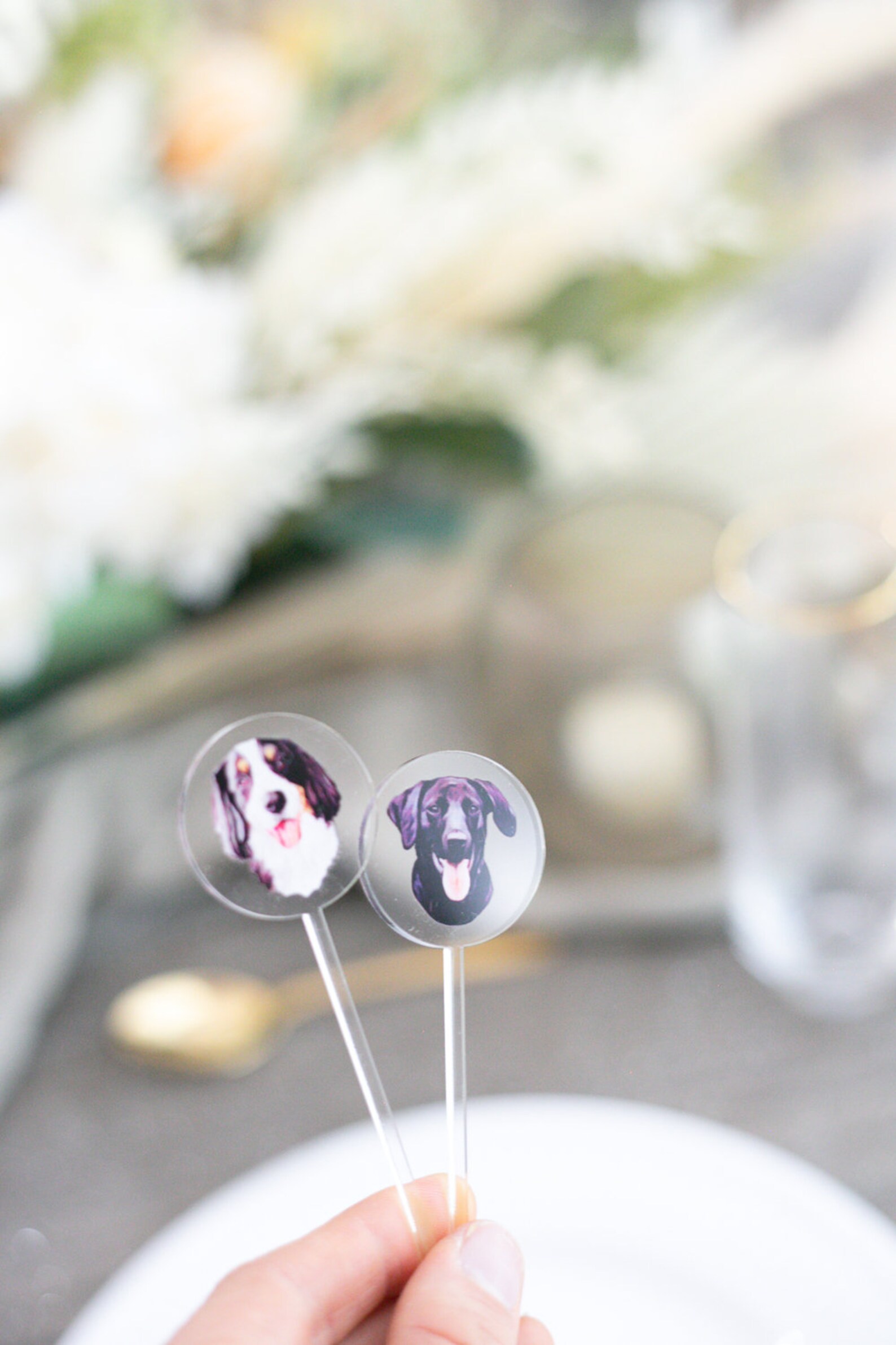 Pet Wedding Stir Sticks Dog or Cat Wedding or Bridal Shower Stir Sticks ...