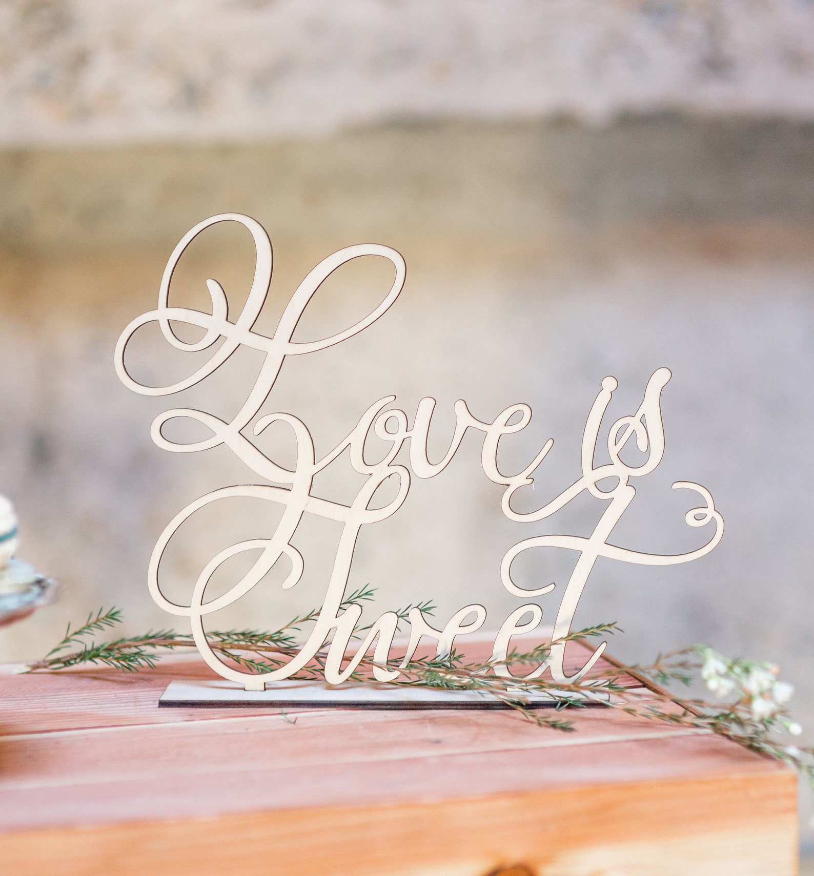 Wedding Sign Love is Sweet Dessert Table or Cake Treat Sign | Etsy