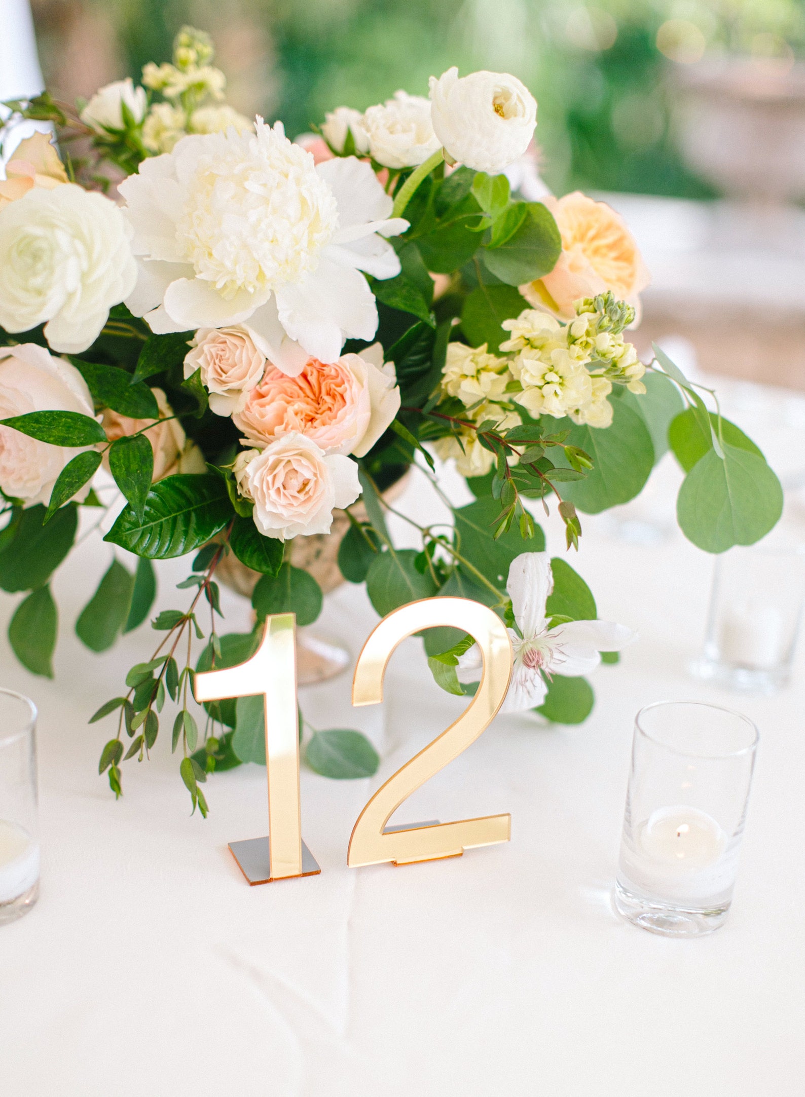 Acrylic Table Numbers For Weddings And Events Standing Etsy