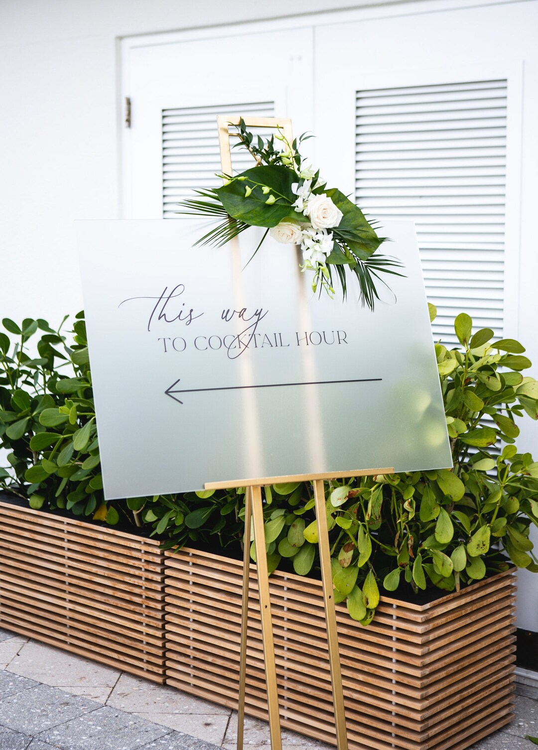 Wedding Directional Sign Acrylic Elegant Wedding Sign for Wedding Signs ...