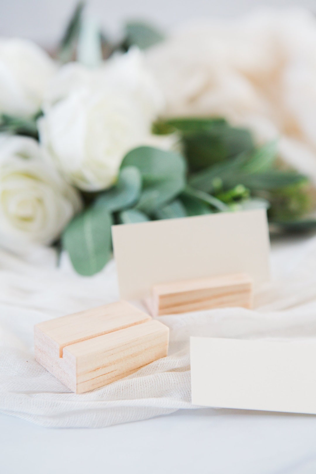 Wooden Stands Place Card Holders for Wedding Block Place Card Holders ...