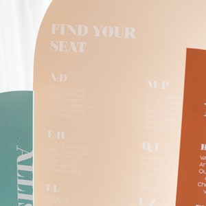 Wedding Sign Bundle Arched Modern Boho Wedding Signs Name - Etsy