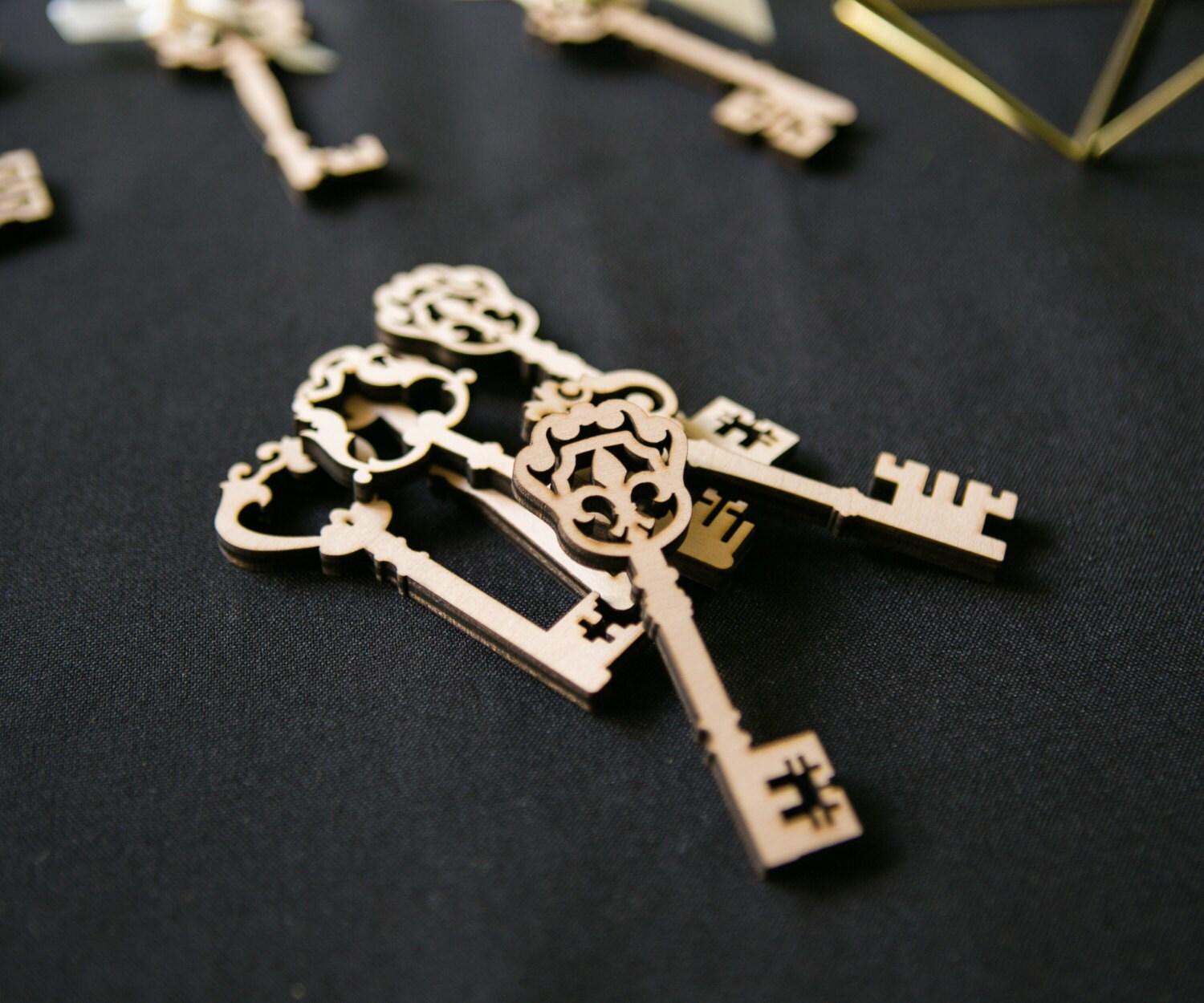 Wooden Skeleton Key Cutouts for Craft or Wedding Escort Card - Etsy