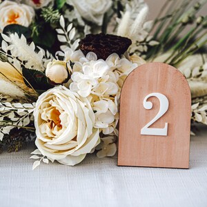 Eclectic Arch Table Number Sign for Wedding Centerpiece Mixed Media ...