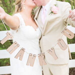 Thank You Banner for Thank You Cards or Wedding Photos - Etsy