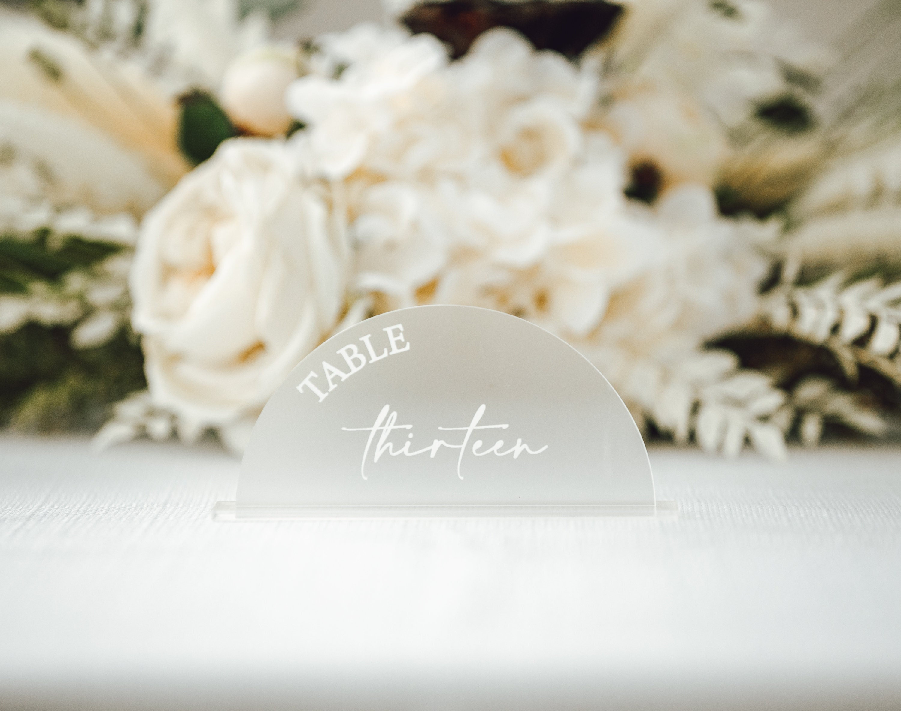 Frosted Arch Wedding Table Number Sign for Wedding Centerpiece - Etsy