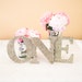 ONE Sign First Birthday Sign in Glitter - Wooden ONE Letters First ...