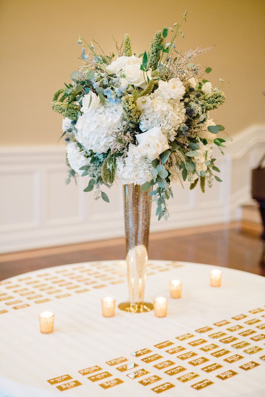 Place Card Name Tags Gold Mirror Meal Choice Plate Names for Wedding ...