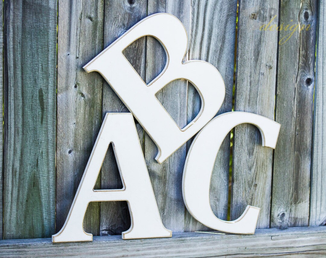 12 Inch Large Wooden Letter - Wooden Letter for Home Decor - Wood ...