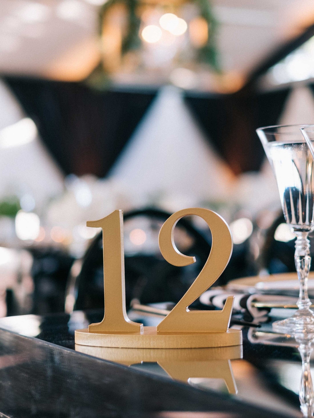 Table Numbers Gold Table Numbers Wedding Wedding Table Numbers - Etsy