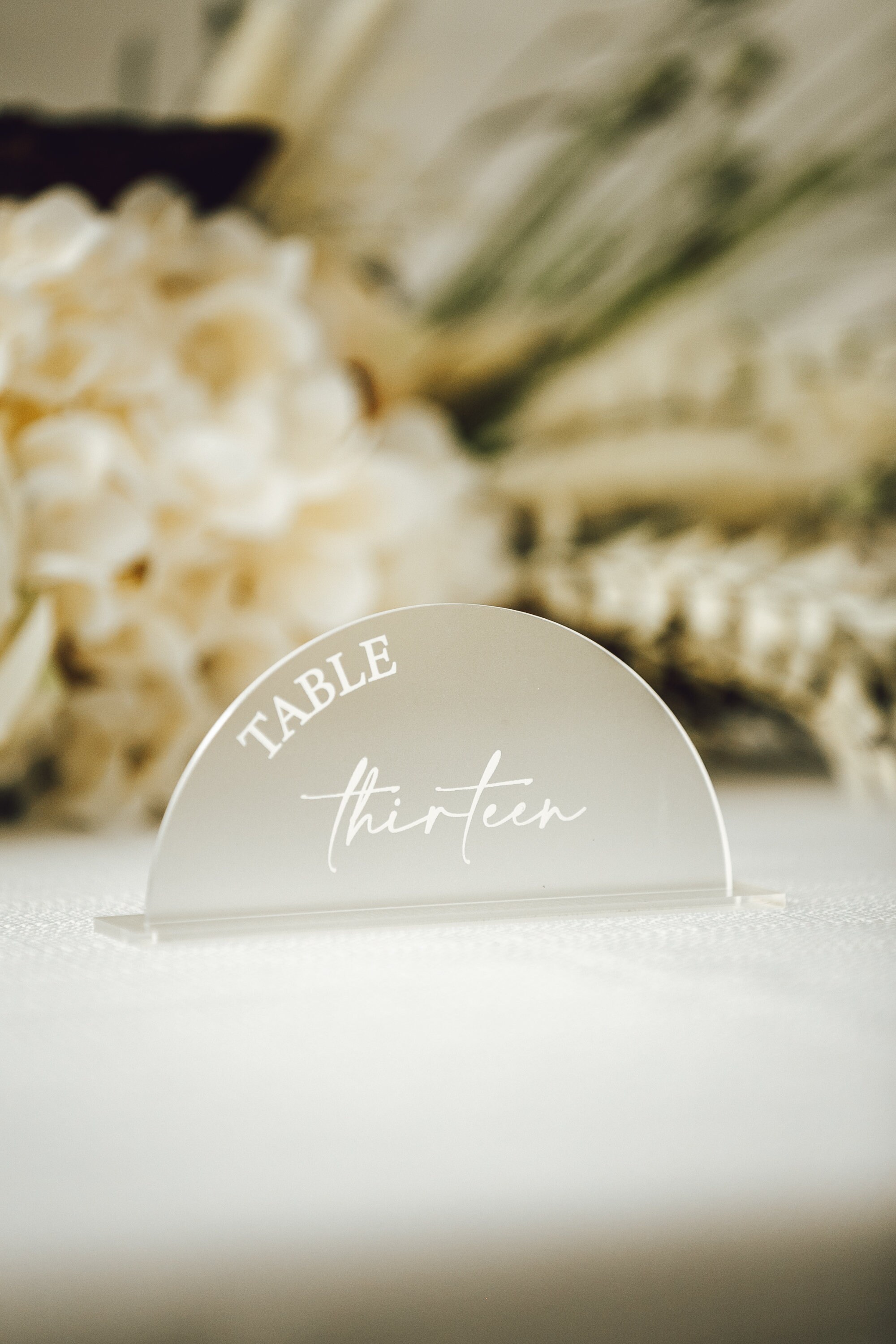 Frosted Arch Wedding Table Number Sign for Wedding Centerpiece - Etsy