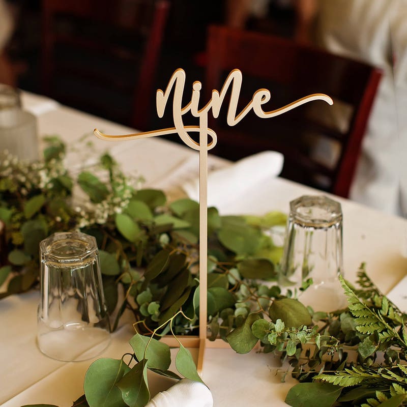 Table Number Stands - Etsy