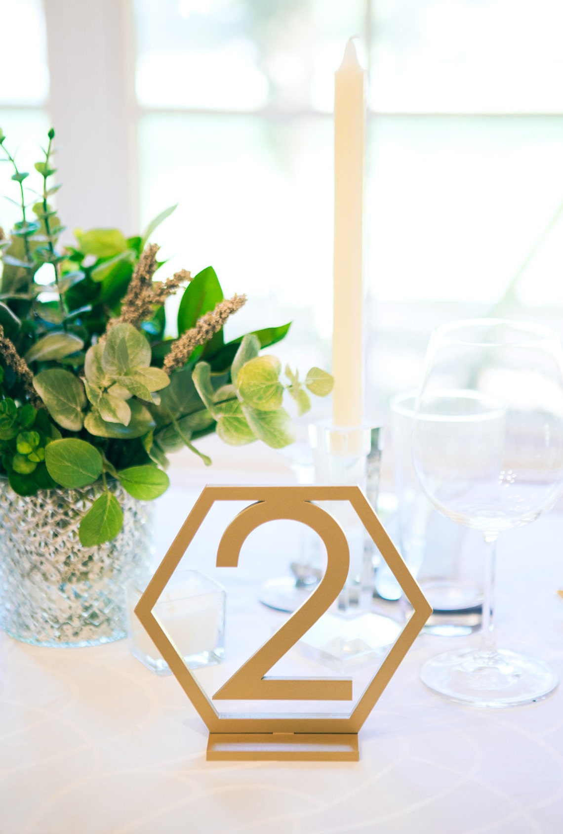 Wedding Geometric Table Numbers Wedding Table Numbers Gold - Etsy