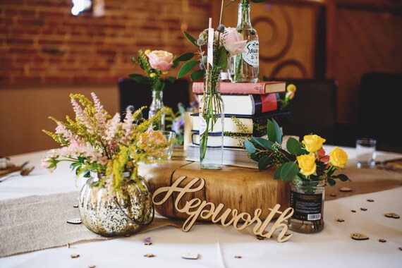 Custom Wedding Signs Table Names Wooden Word Cutouts Laser Cut - Etsy