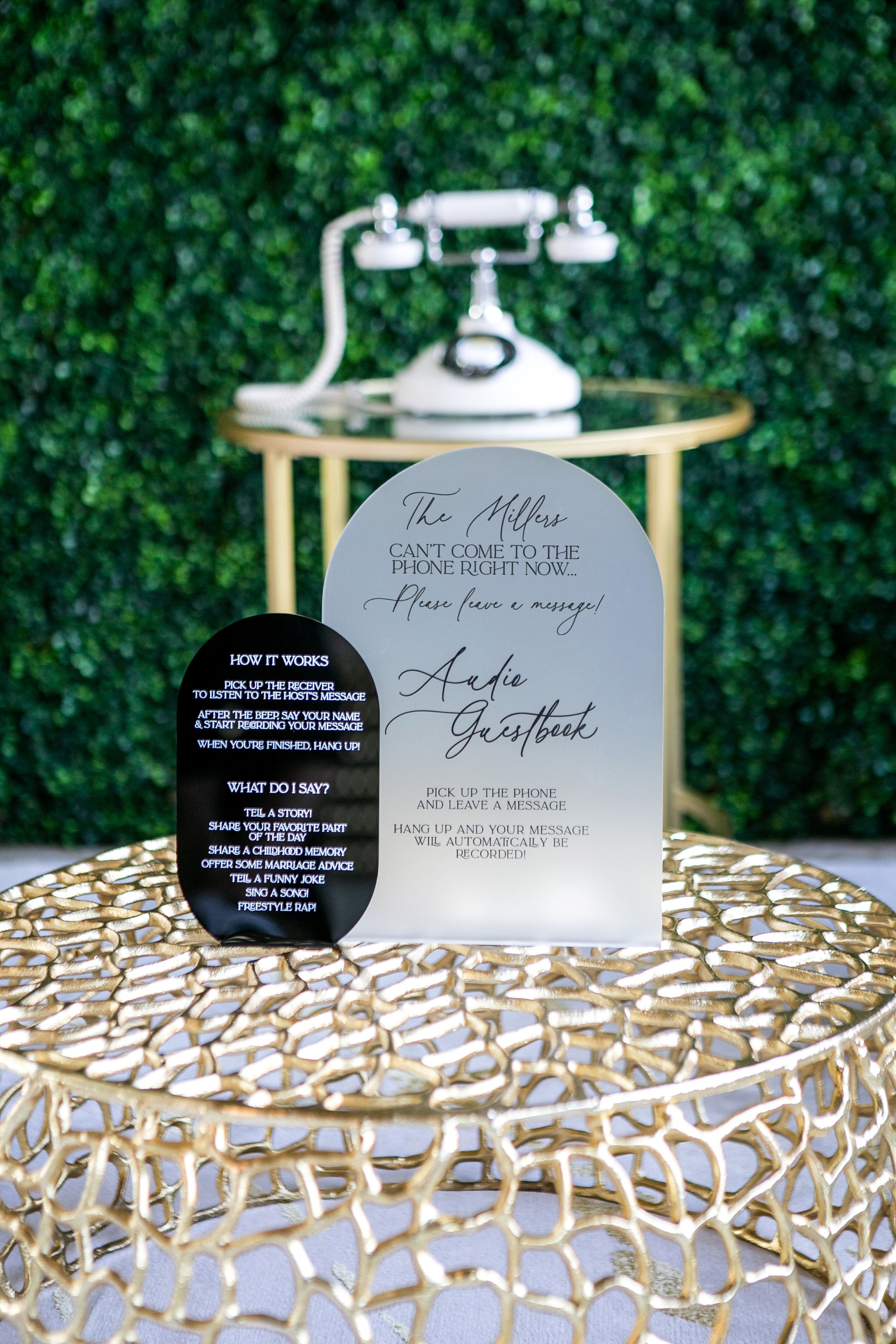 Audio Guestbook Sign Set for Wedding Guestbook Audio Phone Guestbook ...