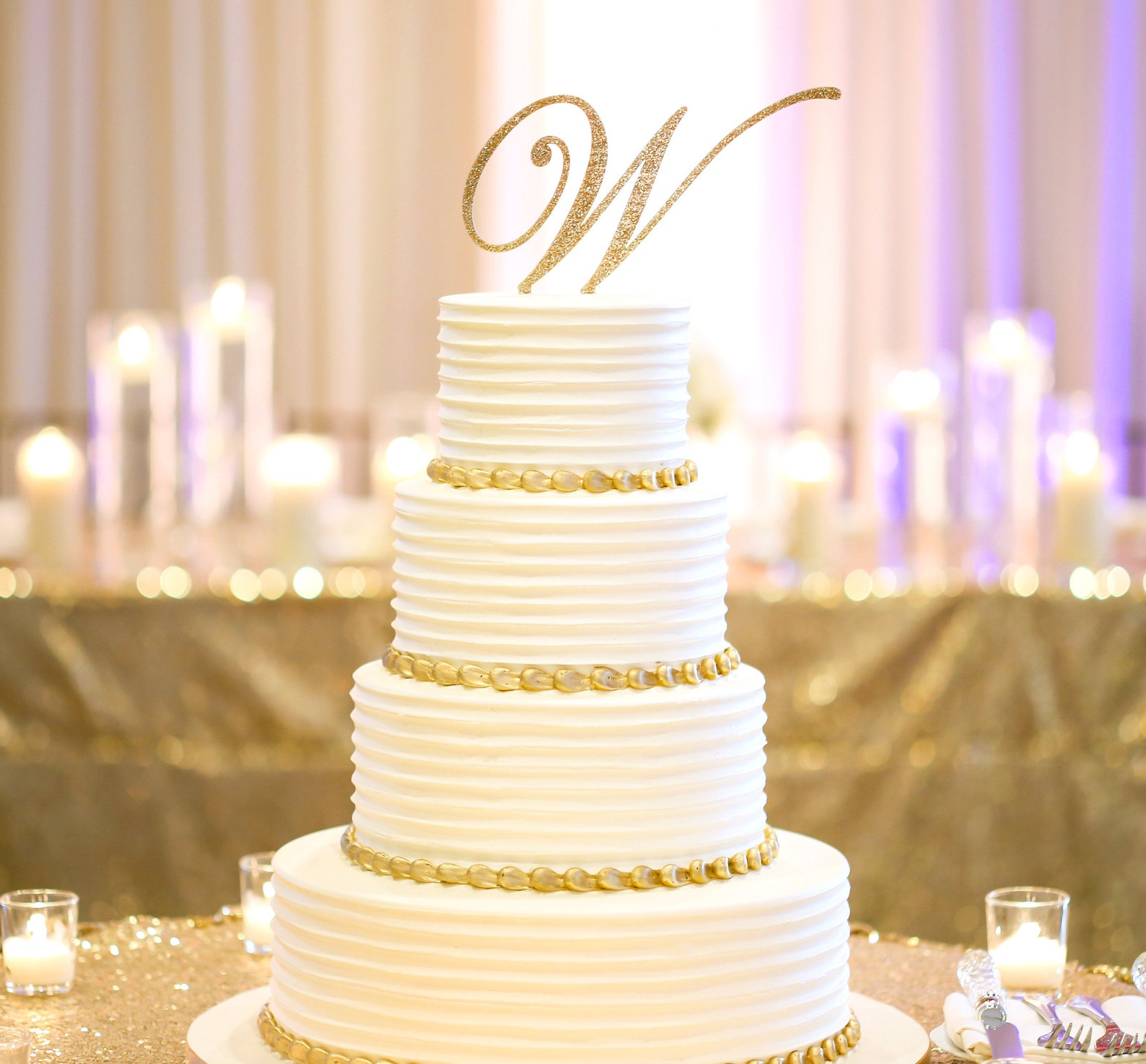 Cake Topper Letter Wedding Cake Topper Monogram Cake Topper Letter ...