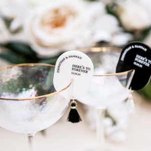 Luxury Drink Tags Place Cards With Tassels Drink Tags Wedding or ...