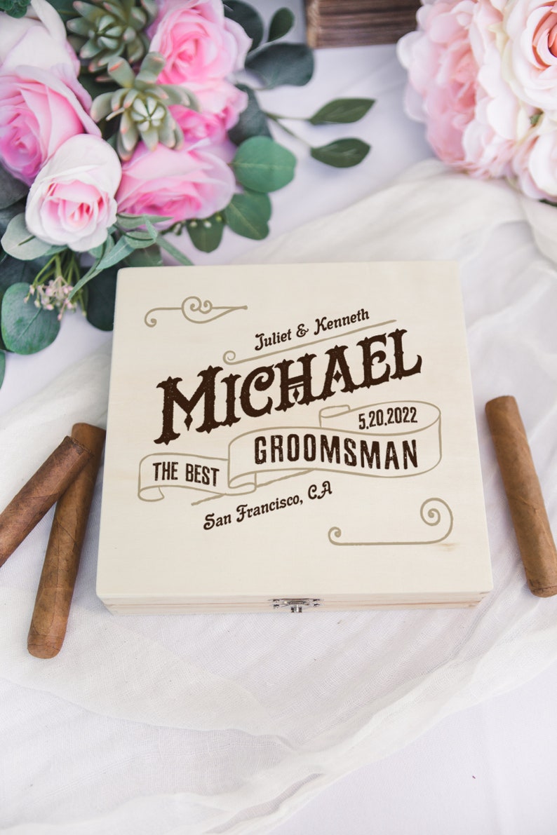 Groomsmen Box & Best Man Gift Box Wedding Party Gifts Favors - Etsy