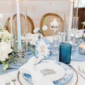 Wedding Toile Table Numbers Wedding French Party Event Decor ...