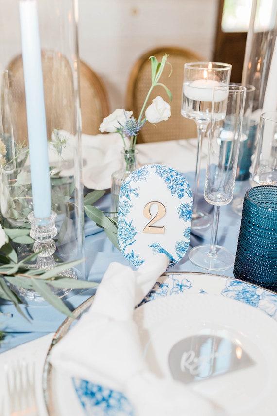 Wedding Toile Table Numbers Wedding French Party Event Decor - Etsy