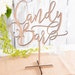 Candy Bar Sign for Wedding Dessert Table, Standing or Gold & More ...