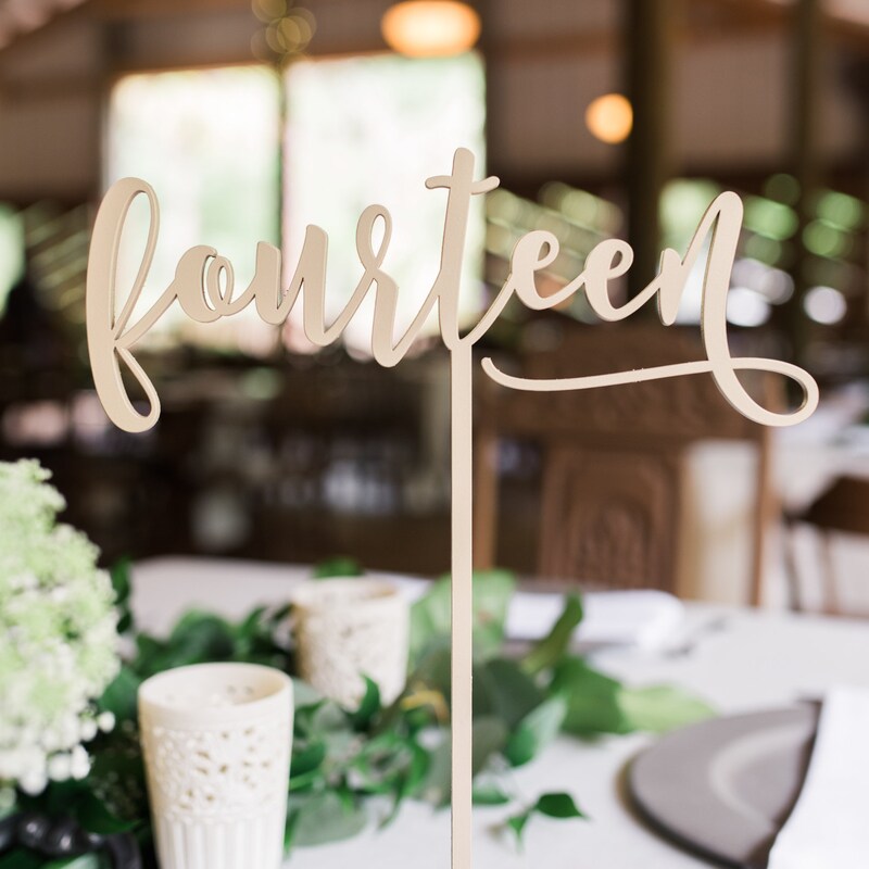 Tall Acrylic Table Numbers - Etsy