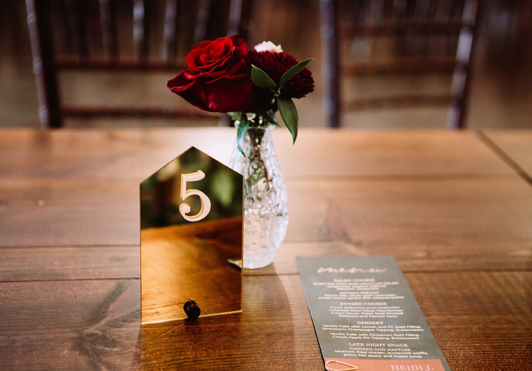 Wedding Modern Table Numbers Wedding Modern Party Event Decor, Acrylic ...