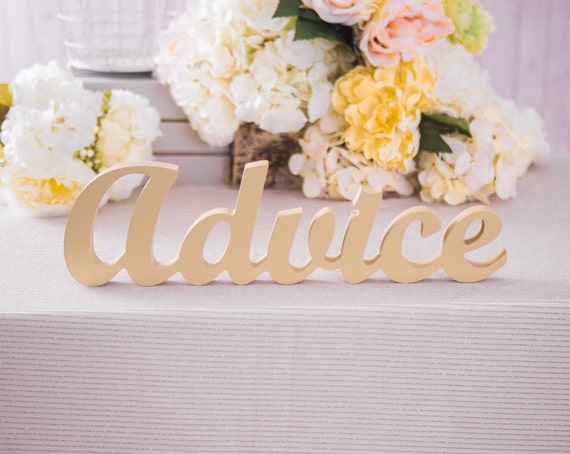Table Sign for Wedding Advice Table or Favor Table Decor - Etsy