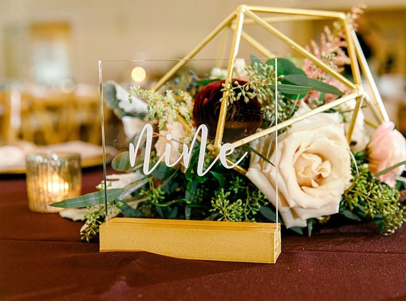 Acrylic Table Numbers For Wedding Tables Party Or Event Etsy