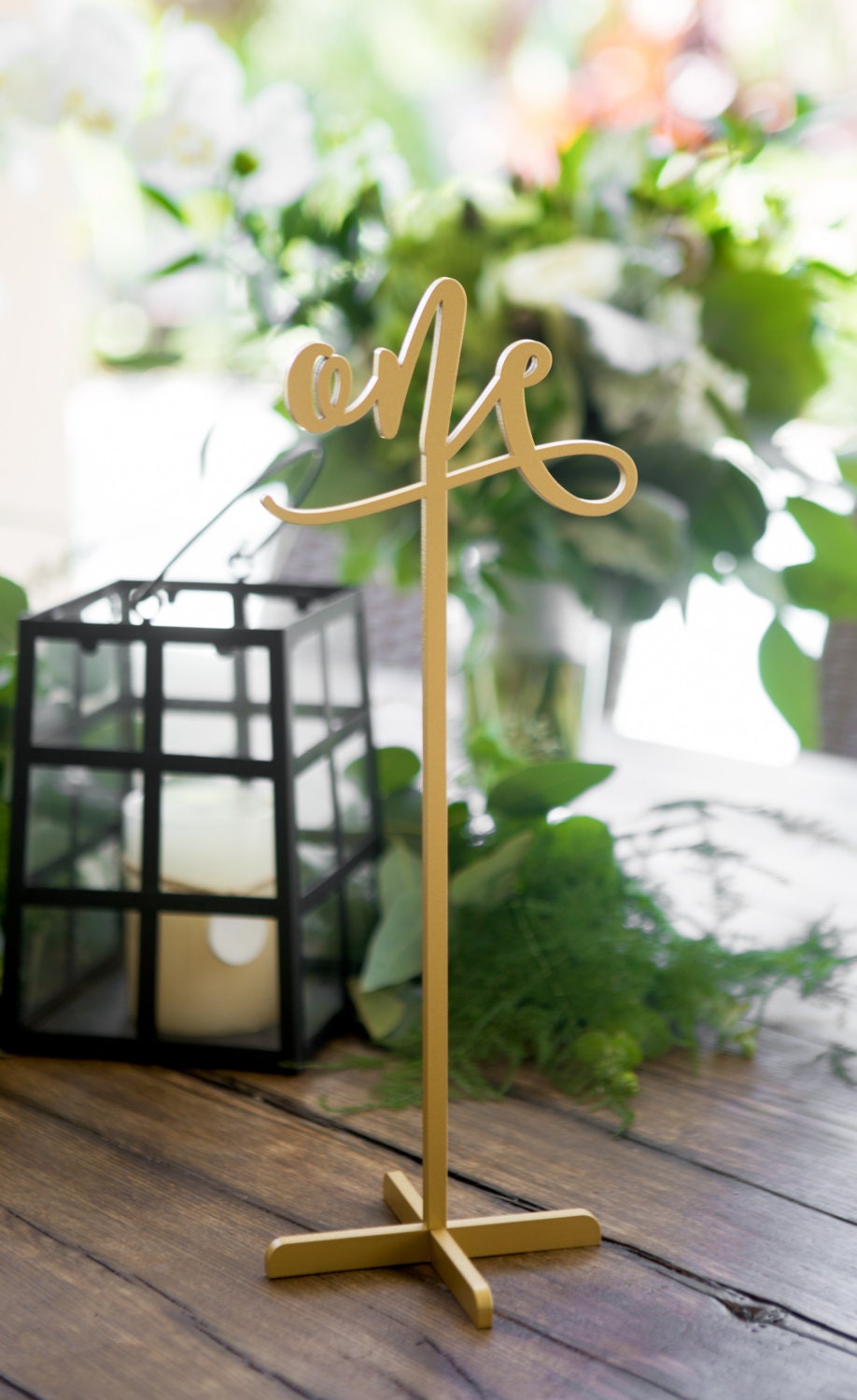 Standing Table Number Signs for Wedding & Party Decor Wooden - Etsy