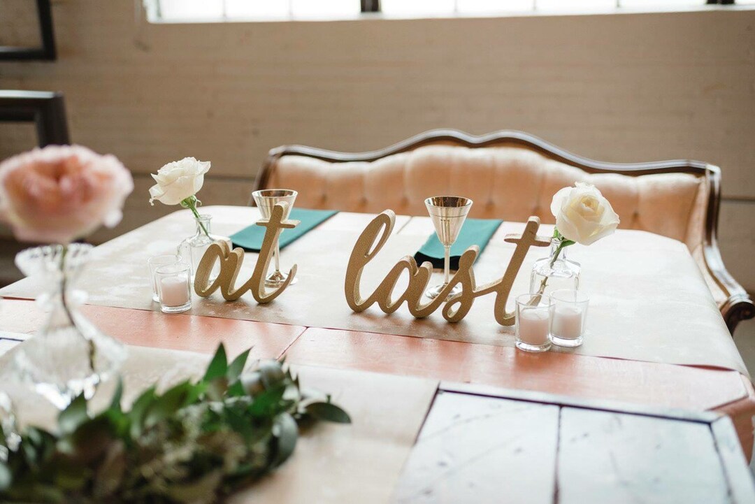 Wooden Wedding Table Sign Standing Sign for Sweetheart Table Decor ...