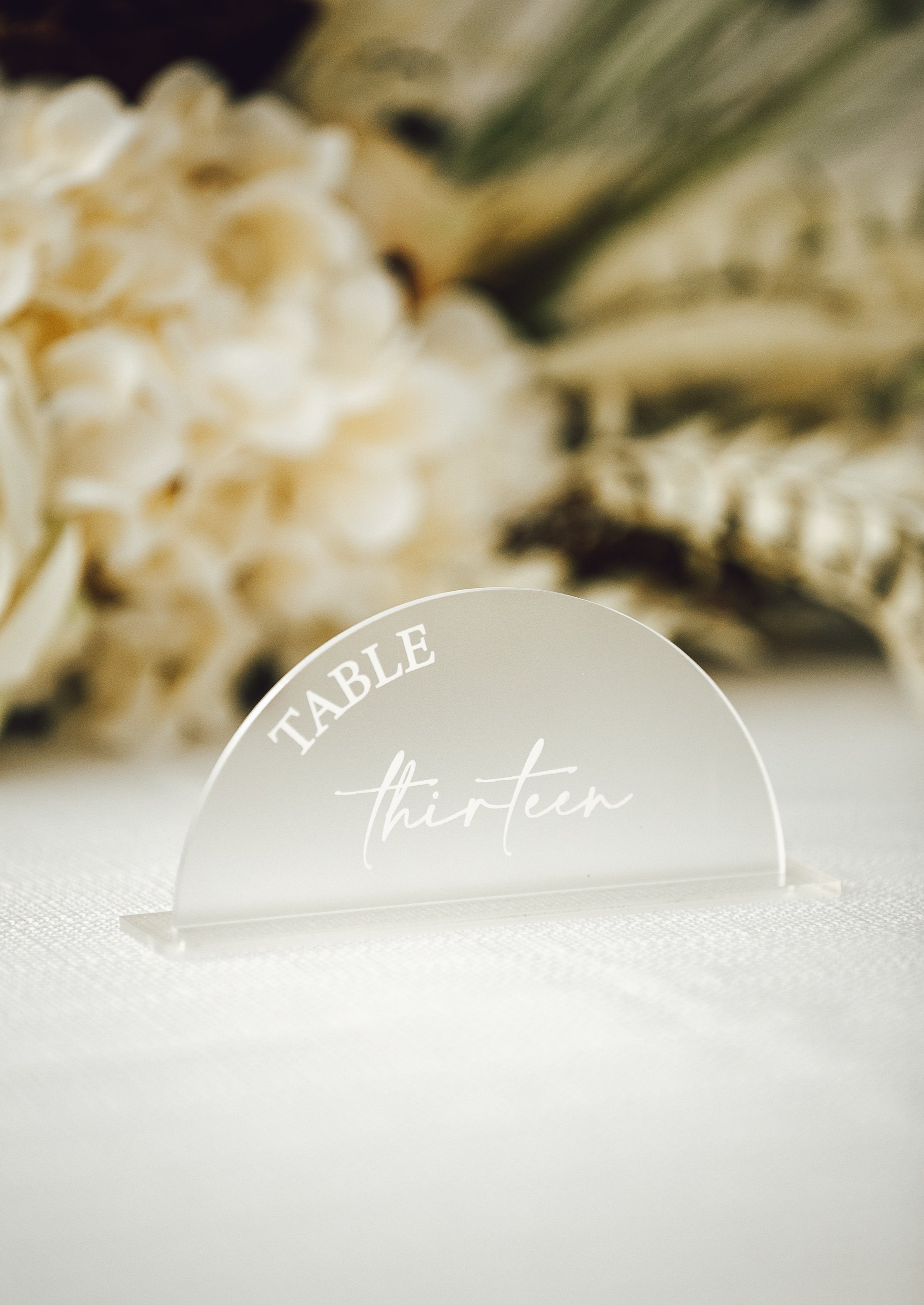 Frosted Arch Wedding Table Number Sign for Wedding Centerpiece - Etsy