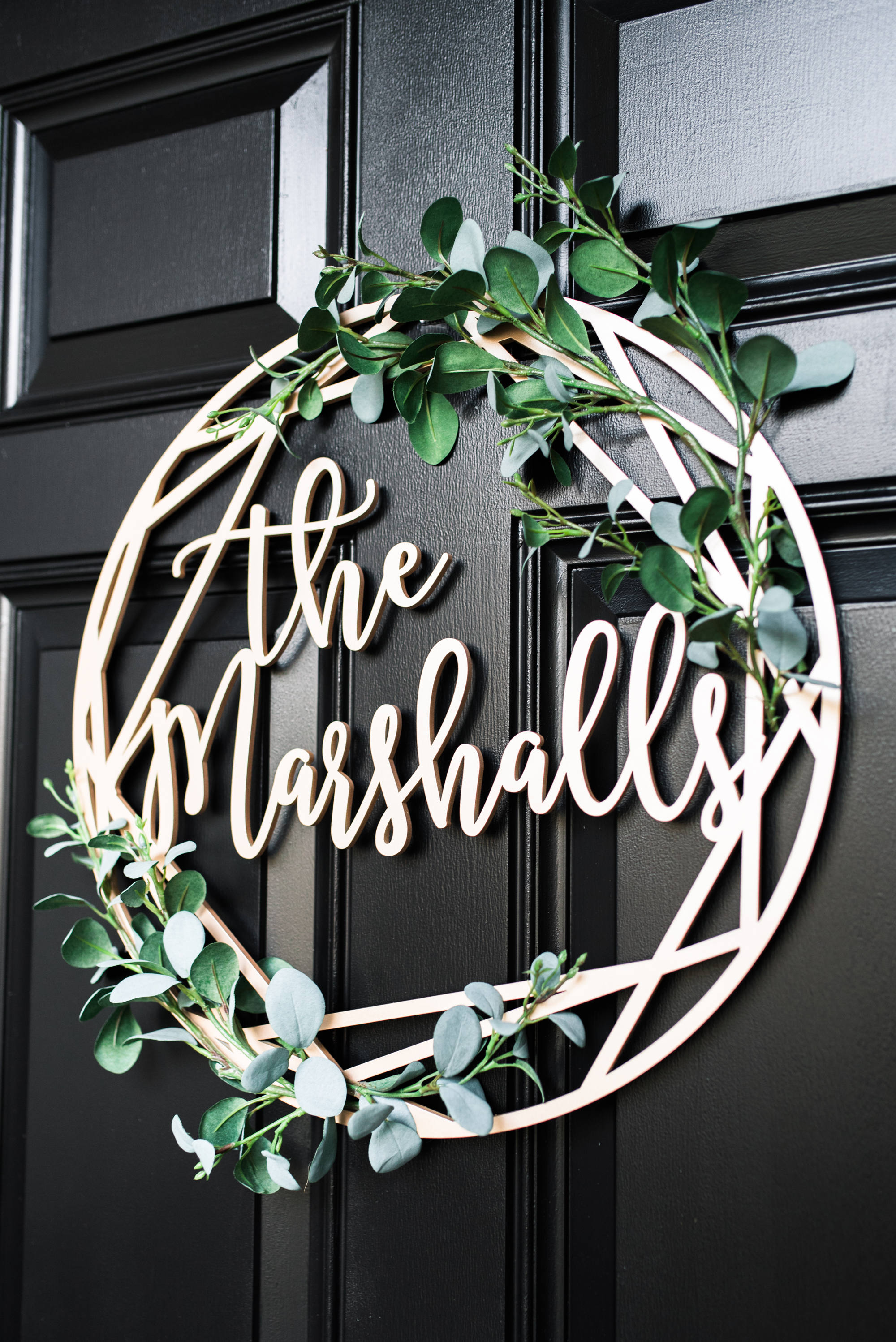 Door Sign Last Name for Front Door Family Name Decoration | Etsy