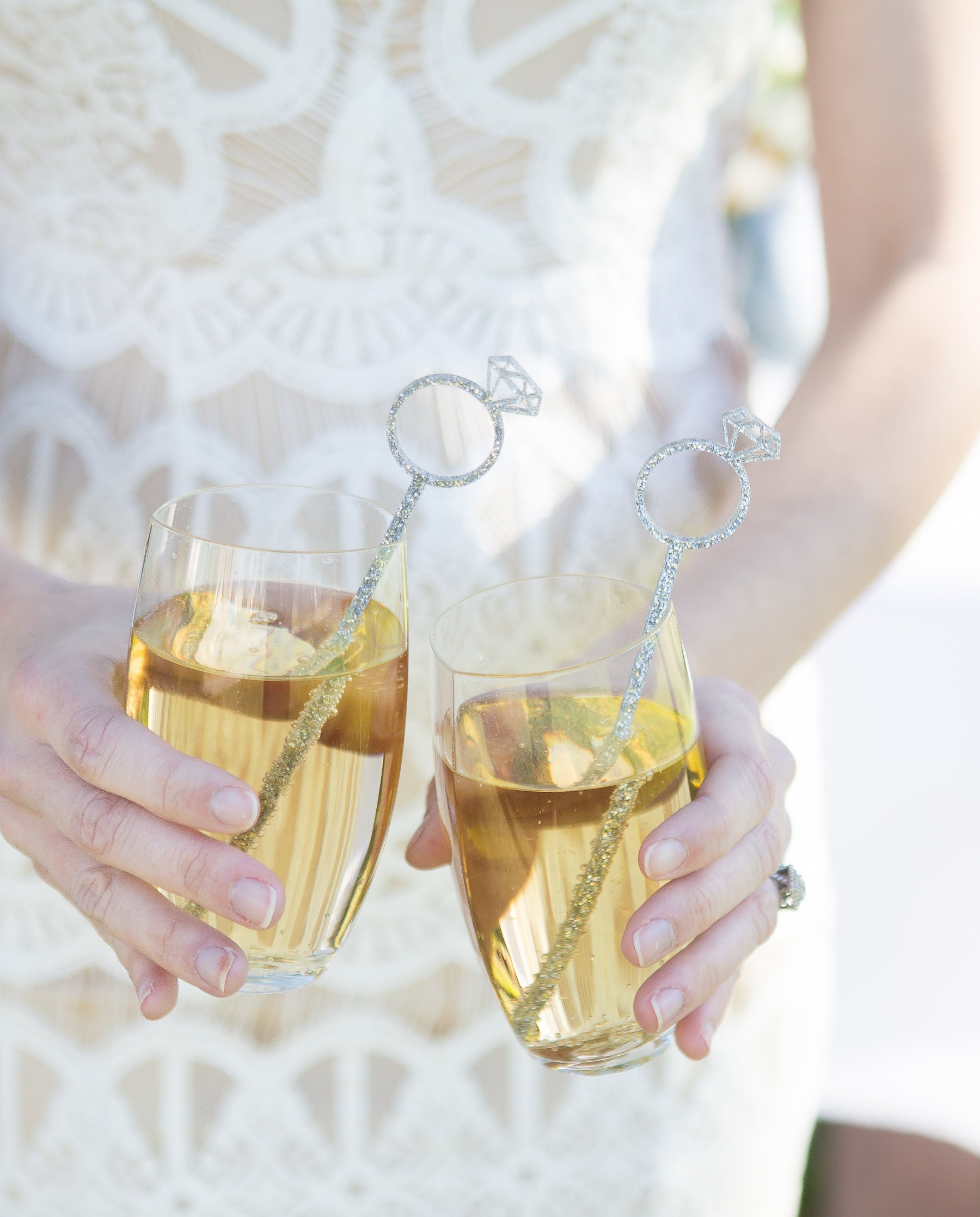 Diamond Ring Stir Sticks Engagement Bridal Shower - Etsy