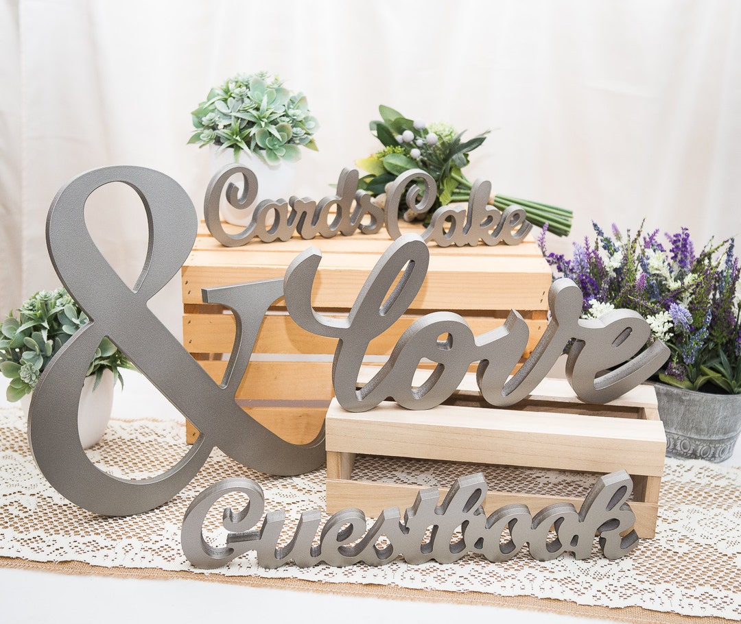 Wedding Sign Set, Custom Wood Signs for Wedding Decor Signs and Props ...