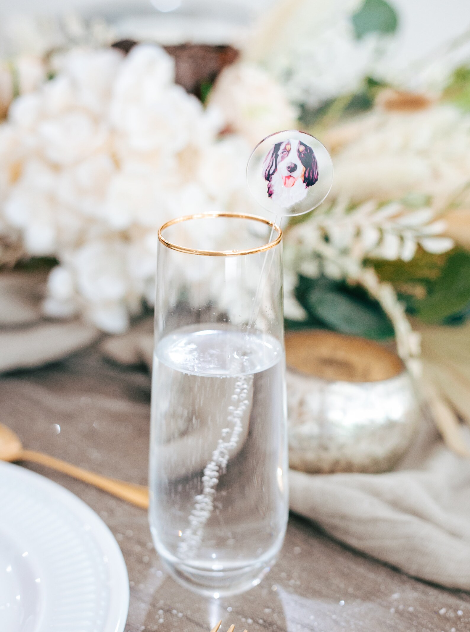 Pet Wedding Stir Sticks Dog or Cat Wedding or Bridal Shower Stir Sticks ...