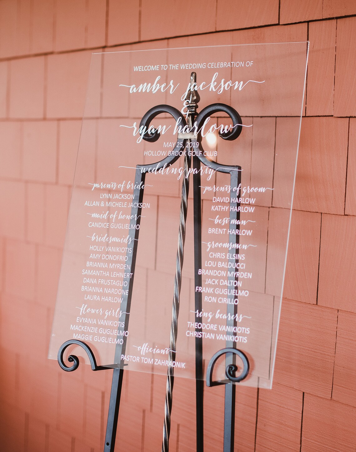 Custom Wedding Party Sign Wedding Program Sign for Ceremony | Etsy