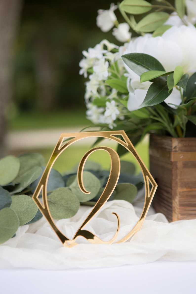 Wedding Fairytale Wedding Table Numbers Mirror Table Numbers - Etsy