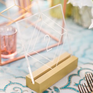 Acrylic Table Numbers Clear Table Numbers Wedding Table Numbers Clear ...