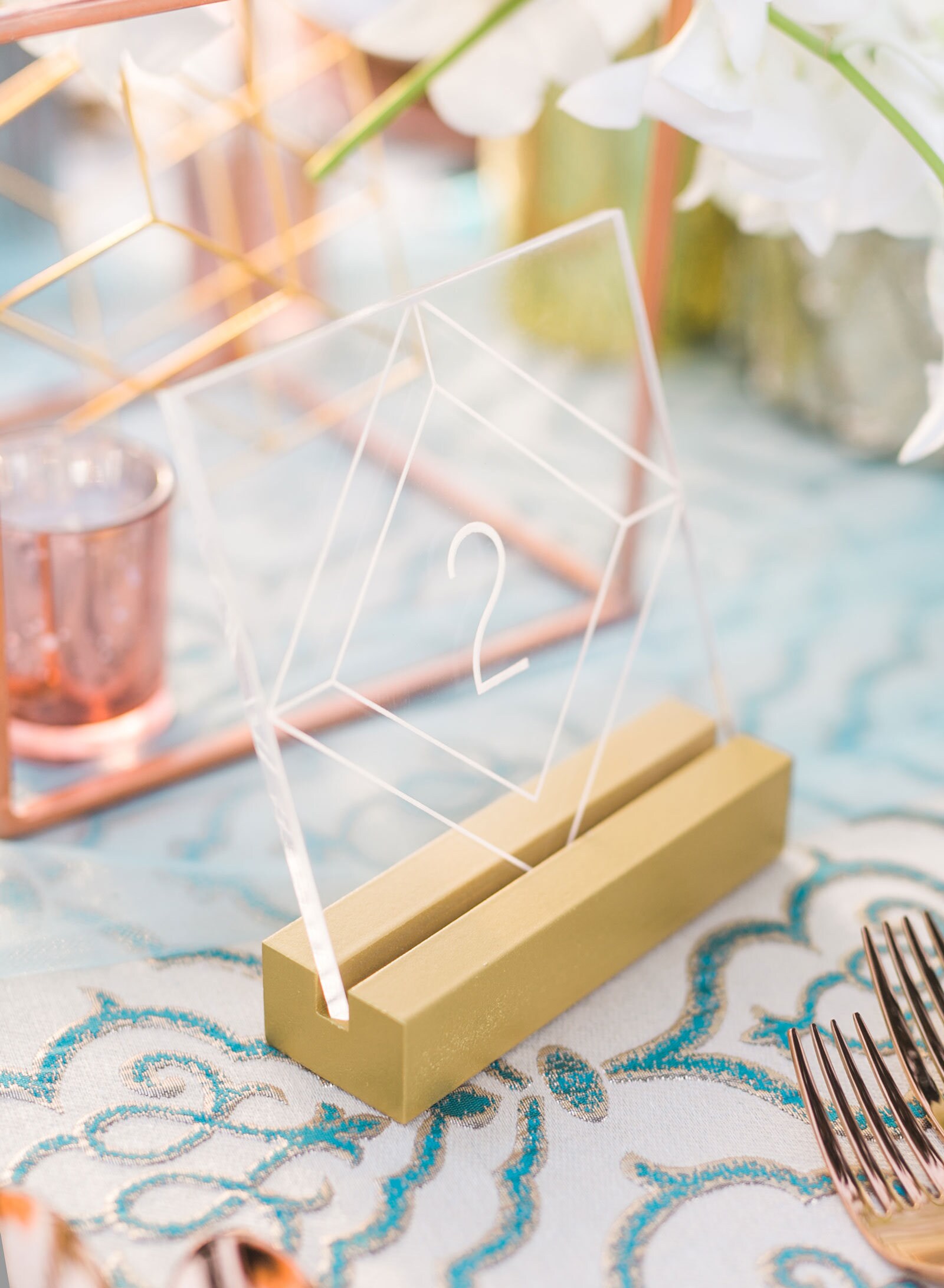 Acrylic Table Numbers Clear Table Numbers Wedding Table - Etsy