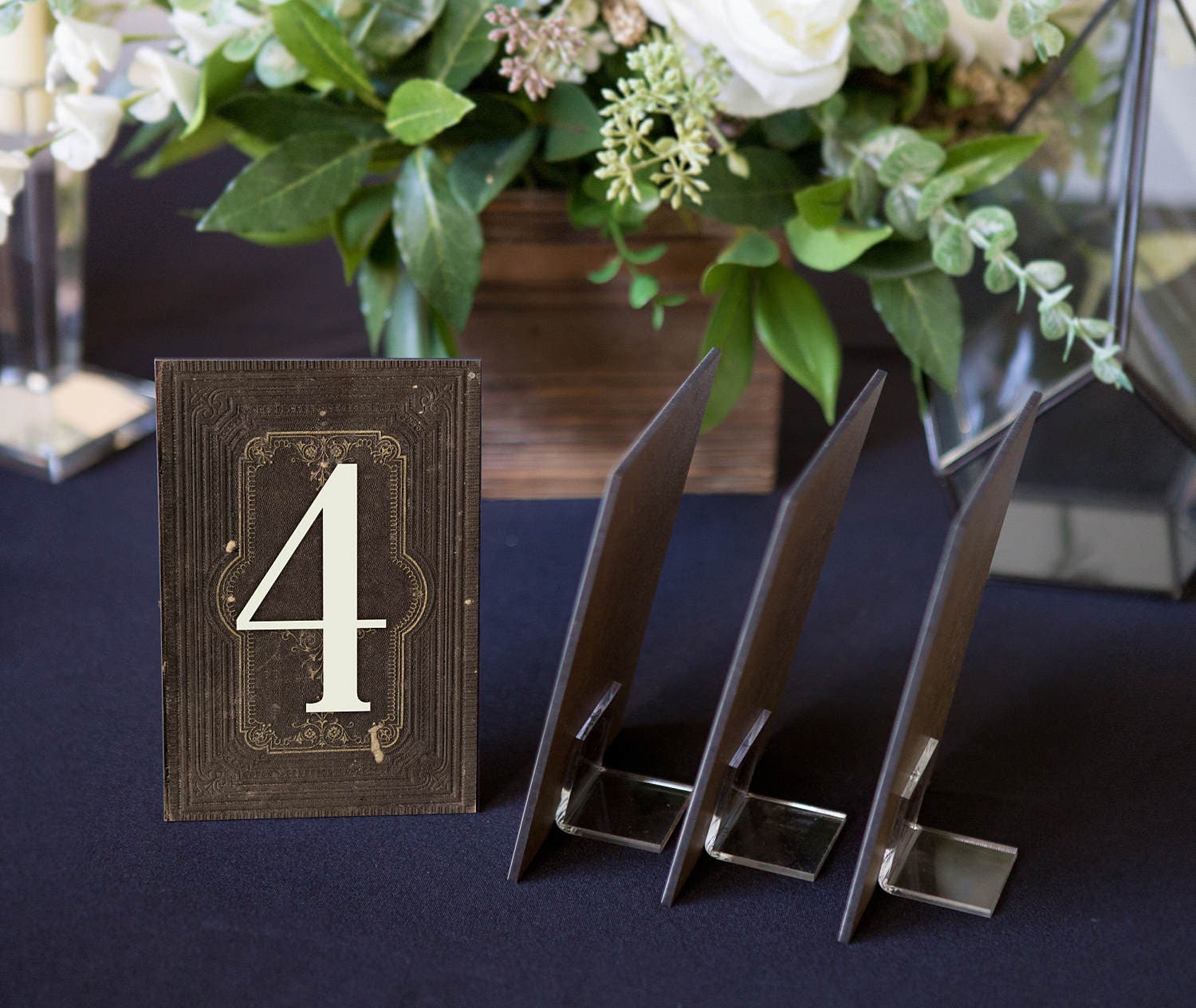 Wedding Wedding Table Numbers on Stands Literary Book - Etsy