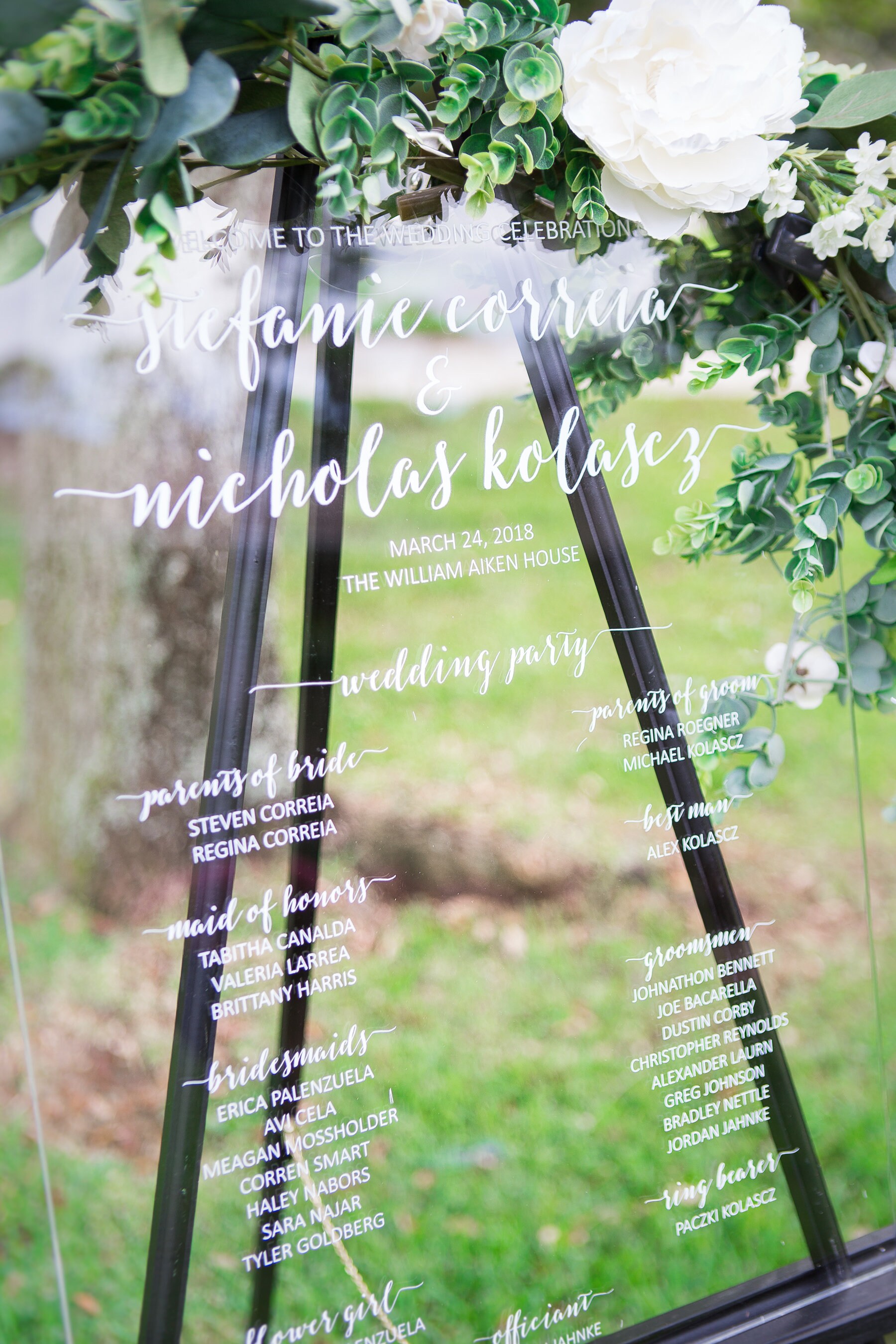 Custom Wedding Party Sign Wedding Program Sign for Ceremony | Etsy