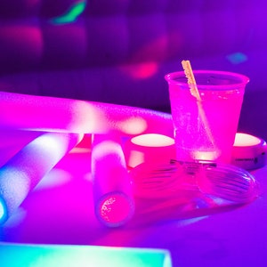 Neon Party Stir Sticks Bar Swizzle Stick Drink Stirrer Bachelorette 90s ...