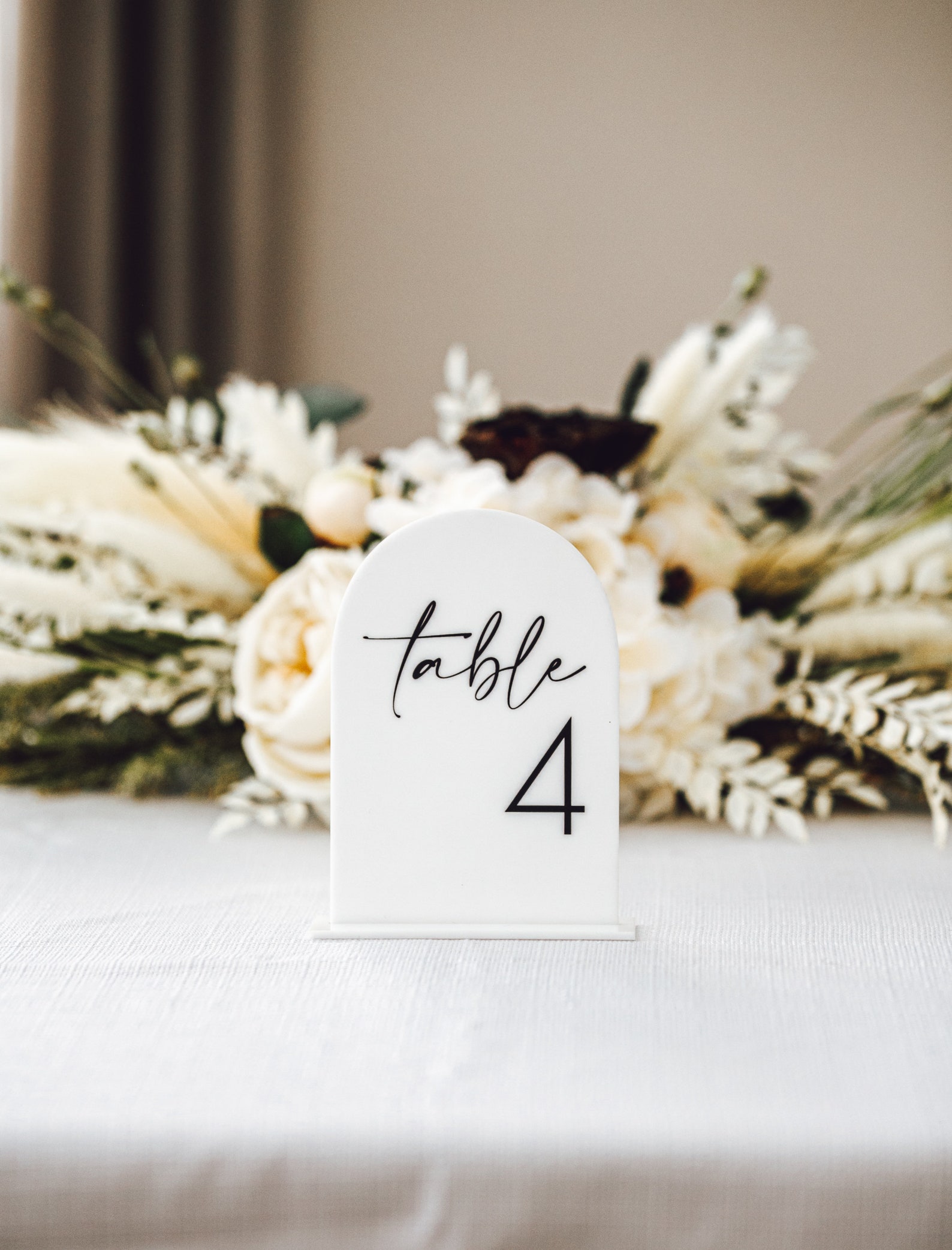 Wedding Table Numbers Modern Arch Wedding Table Number Sign - Etsy