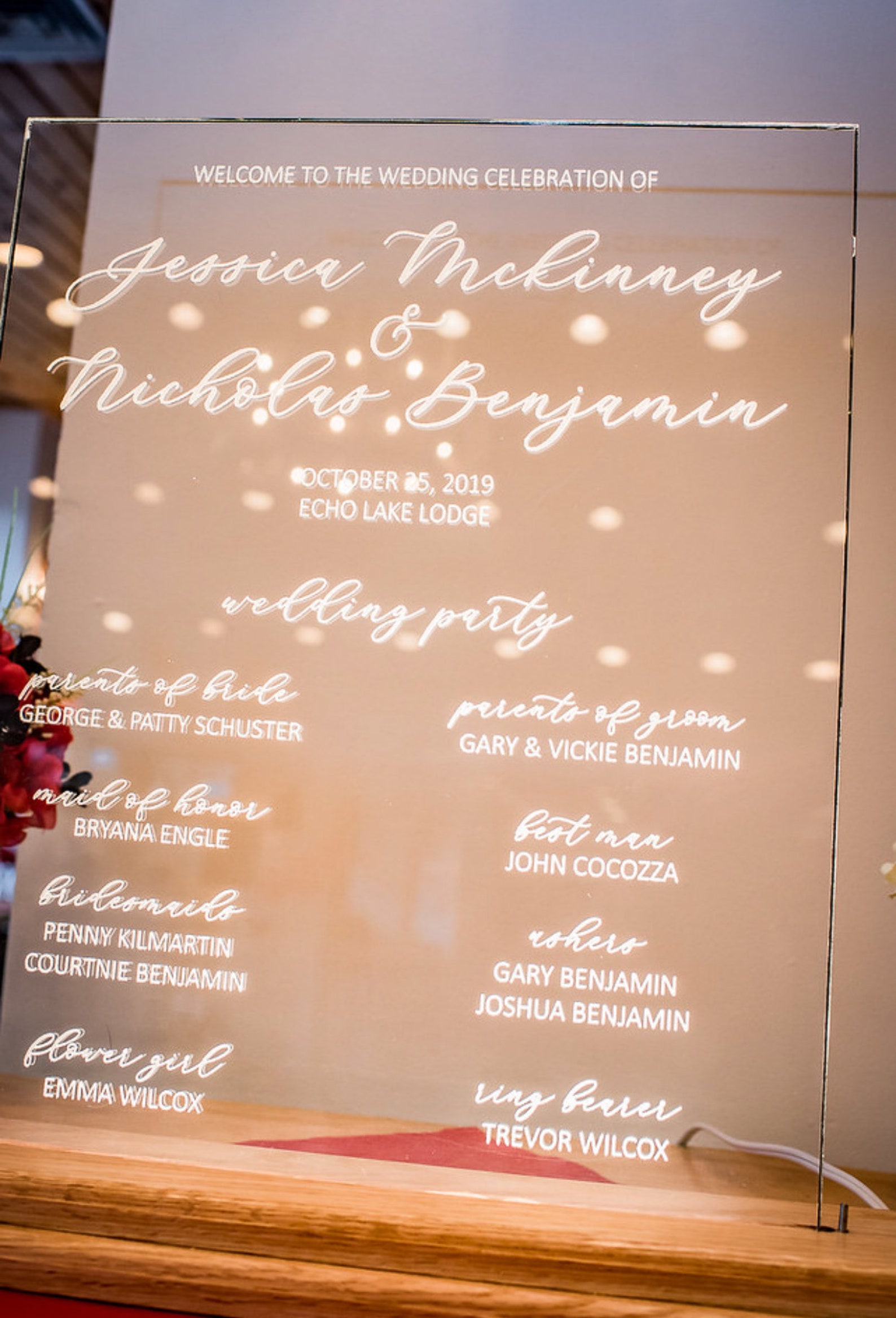 Custom Wedding Party Sign Wedding Program Sign for Ceremony | Etsy