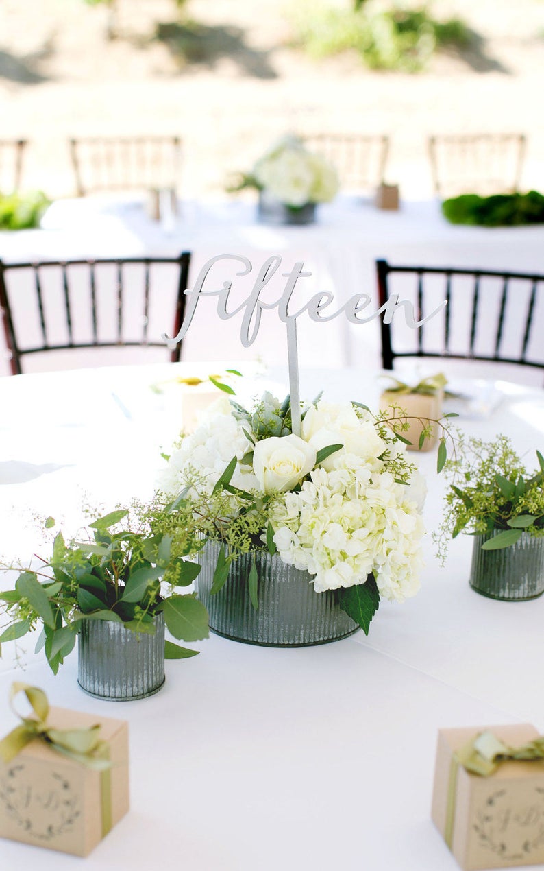 Table Number Sticks for Wedding Wooden for Table Number Wood - Etsy